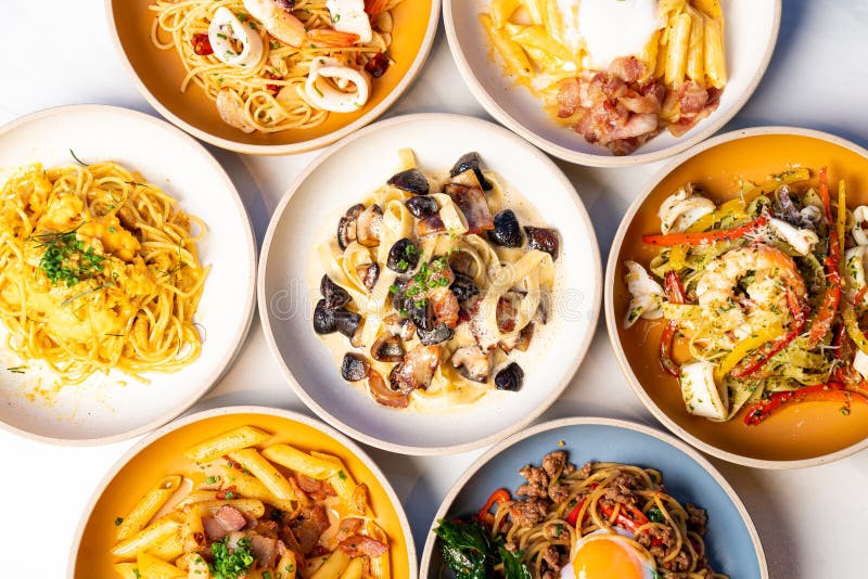 Fettuccine Truffle Mushroom on Plate Stock Image - Image of freshness ...