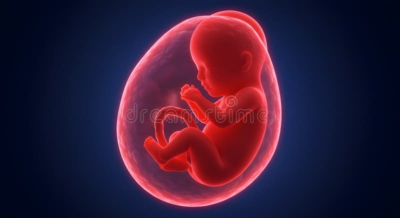 Fetus in Utero: a 3D Rendering of Fetal Development Inside the Amniotic ...