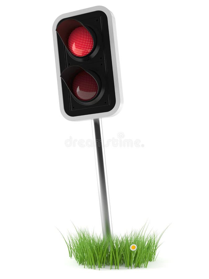 Feu de signalisation rouge illustration stock. Illustration du ...