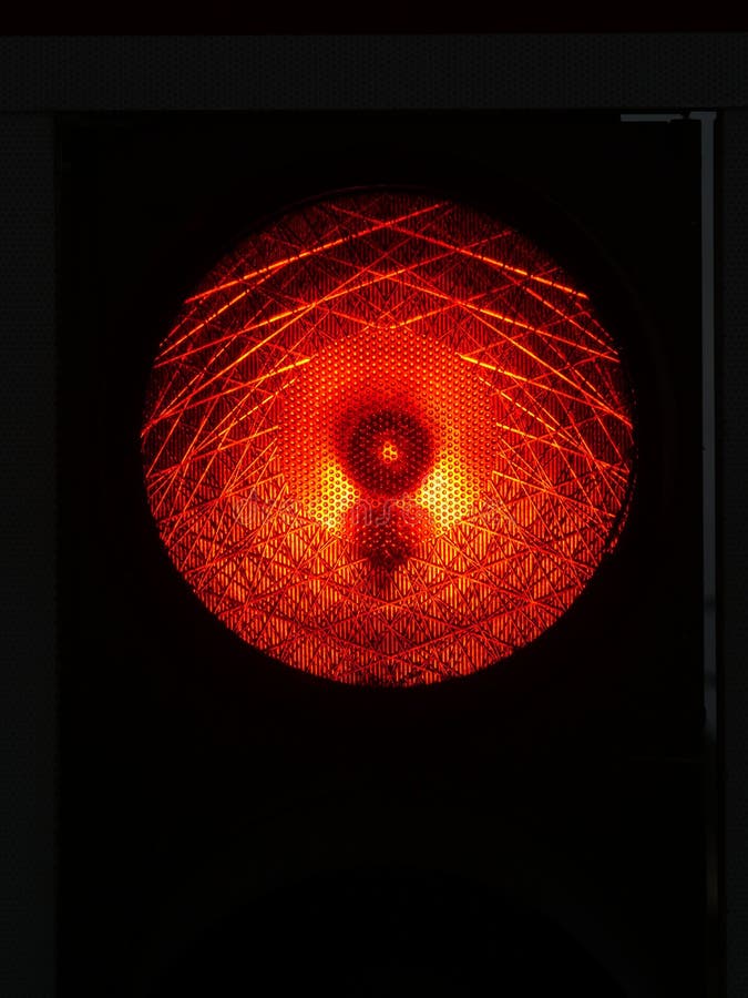 Feu de signalisation rouge photo stock. Image du interdit - 45843652