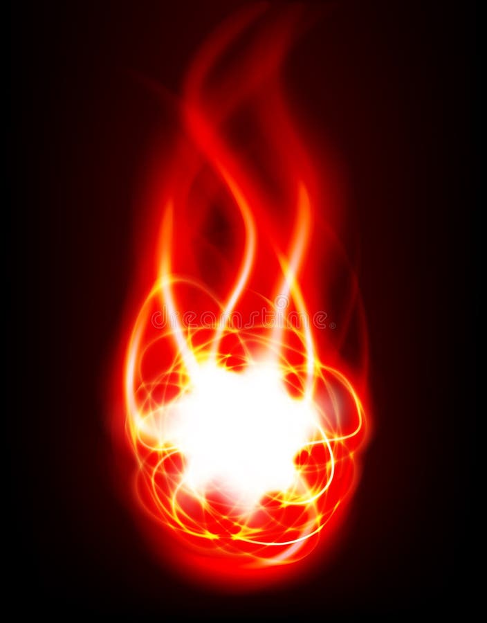 Feuer-Element-Hintergrund (Vektor) Vektor Abbildung - Illustration von ...