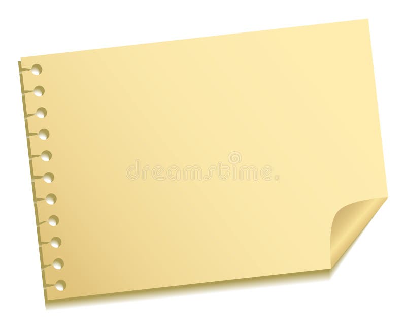 Feuille d'une note illustration de vecteur. Illustration du descripteur ...