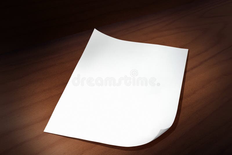 Feuille de papier photo stock. Image of bois, rappel, objets - 232716