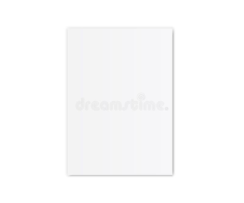 Feuille De Papier Blanche Réaliste Illustration de Vecteur ...