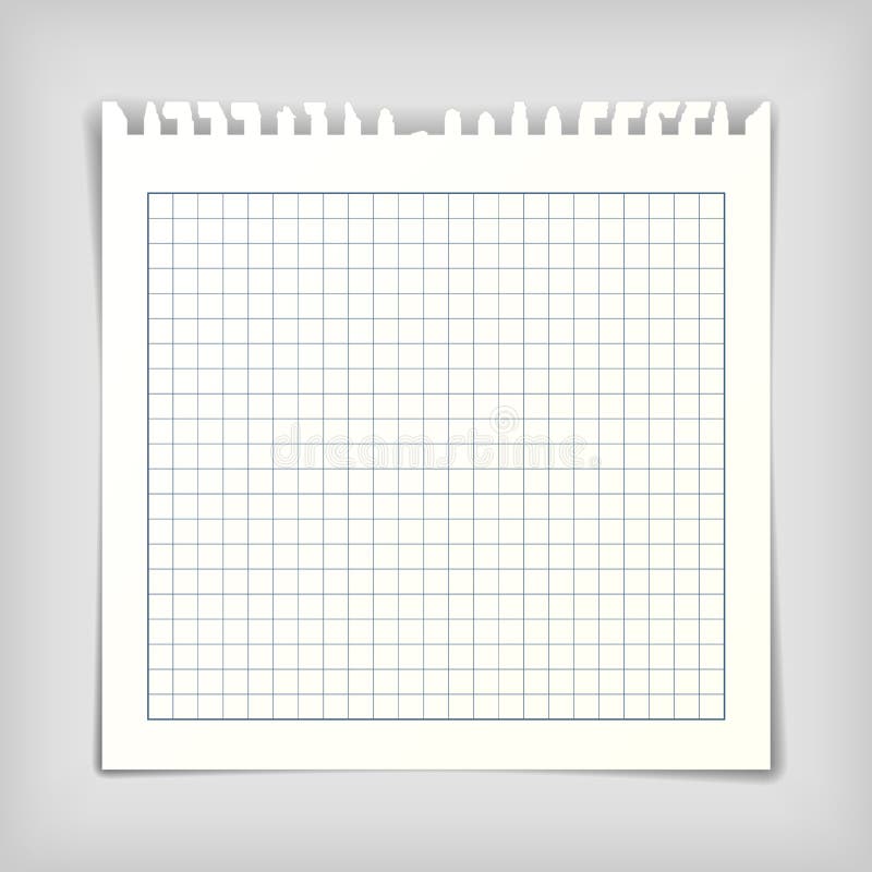 Feuille De Papier De Note Avec Des Lignes Illustration de Vecteur ...