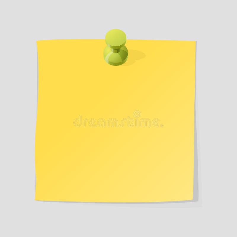 Feuille De Papier De Note Pour L'illustration De Vecteur De Message ...