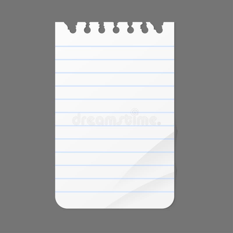 Feuille De Papier De Note Pour L'illustration De Vecteur De Message ...