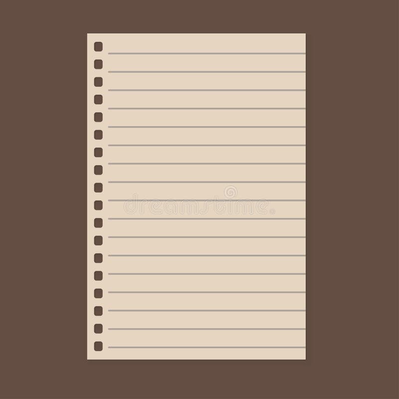 Feuille De Papier De Note Pour L'illustration De Vecteur De Message ...