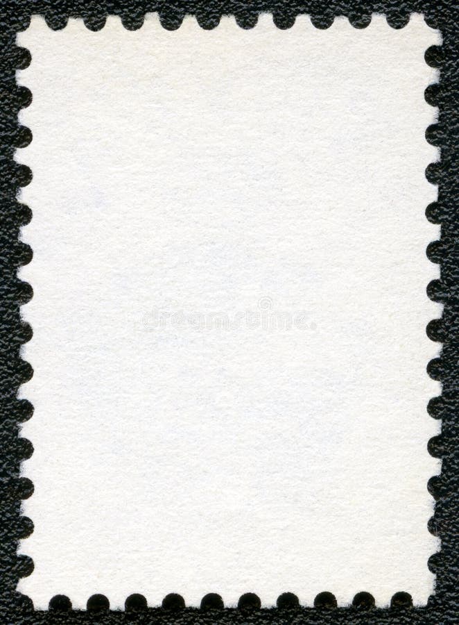 Feuille Vide De Timbre-poste Sur Un Fond Noir Photo stock - Image du ...