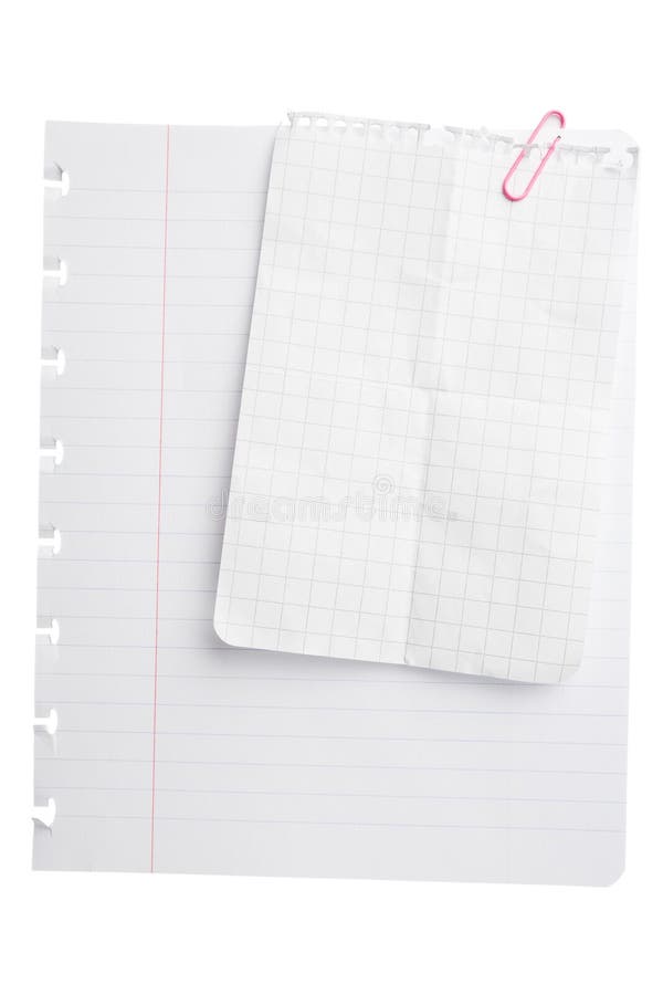 Feuilles De Papier De Bloc-notes Image stock - Image du notes ...