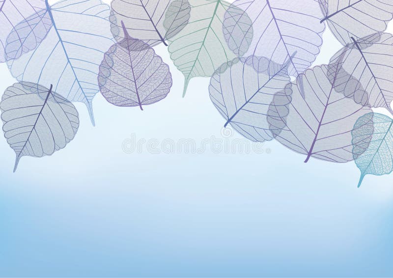 Feuilles En Filigrane Avec L'espace De Copie, Illustration Illustration ...