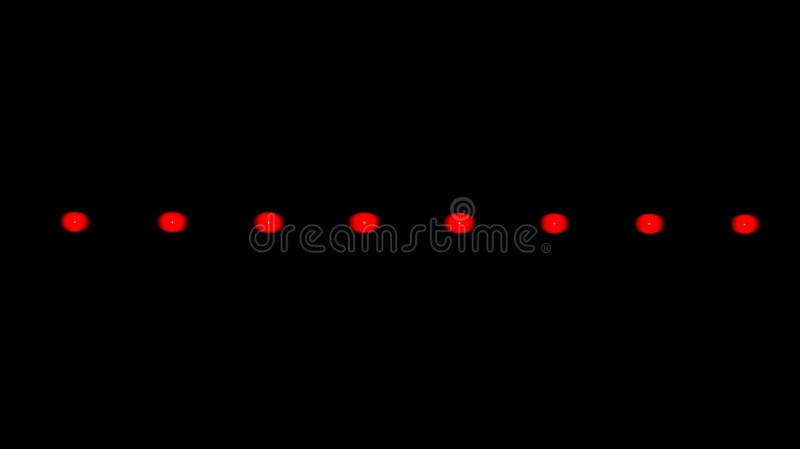 Feux Rouges Disposition Horizontale Sur Fond Noir Image stock - Image ...