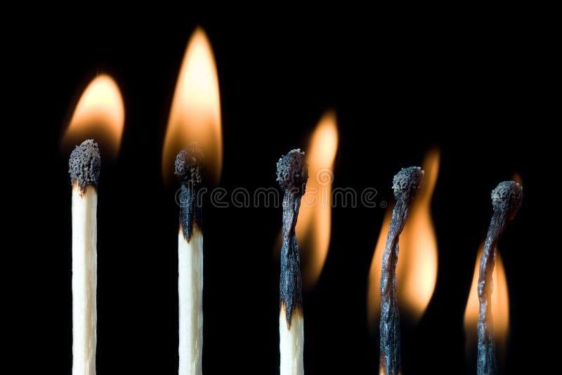 Feve matches on the fire stock photo. Image of blaze - 166088402