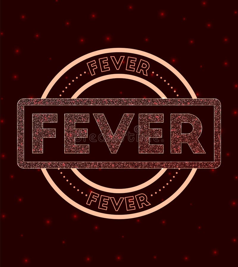 Fever badge. stock vector. Illustration of community - 177794502