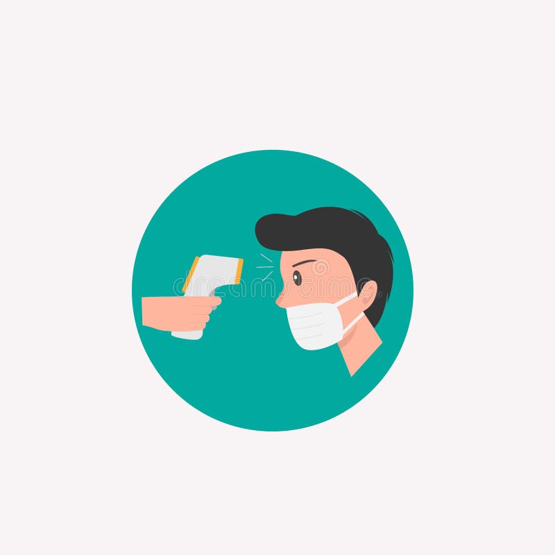 Fever Check, Temperature Check Icon Design Vector Template Stock Vector ...