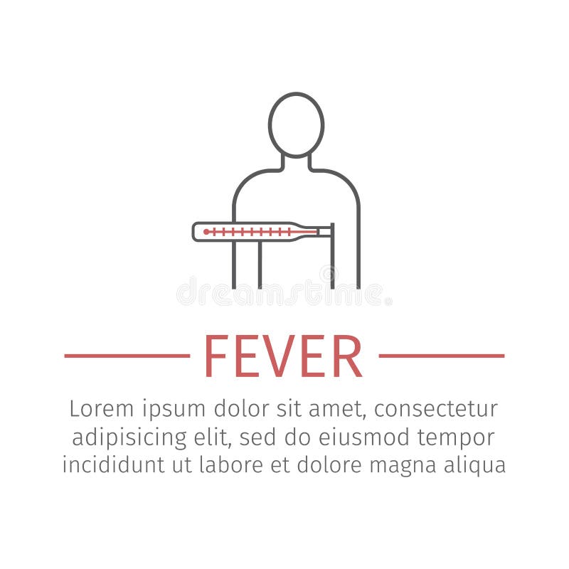 Fever stock vector. Illustration of patient, isolated - 97509087