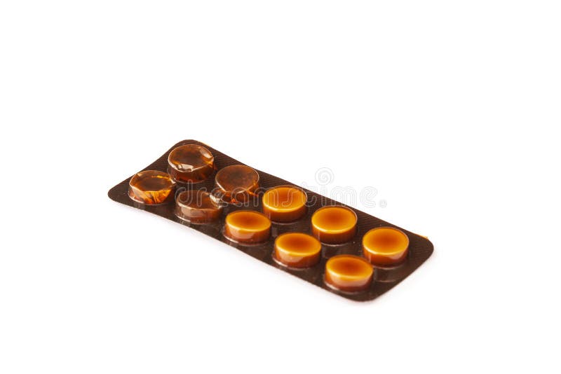 Fever Tablet Package on White Background Stock Image - Image of ...