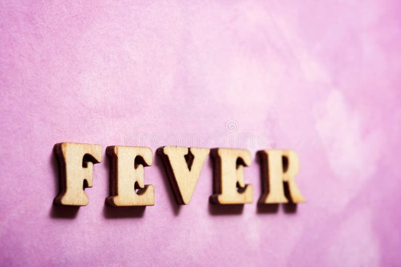 Fever text view stock image. Image of letter, fever - 182168123