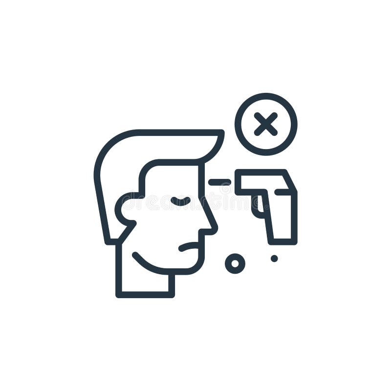 Fever Vector Icon Isolated on White Background. Outline, Thin Line ...