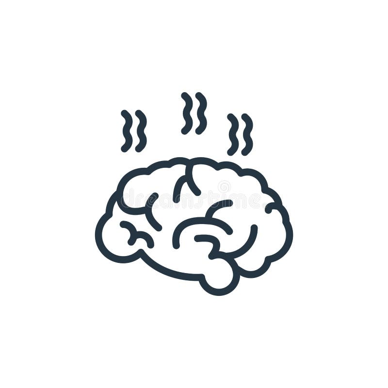 Fever Vector Icon Isolated on White Background. Outline, Thin Line ...