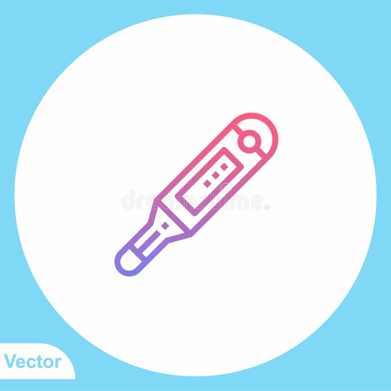 Fever Vector Icon Sign Symbol Stock Illustration - Illustration of ...