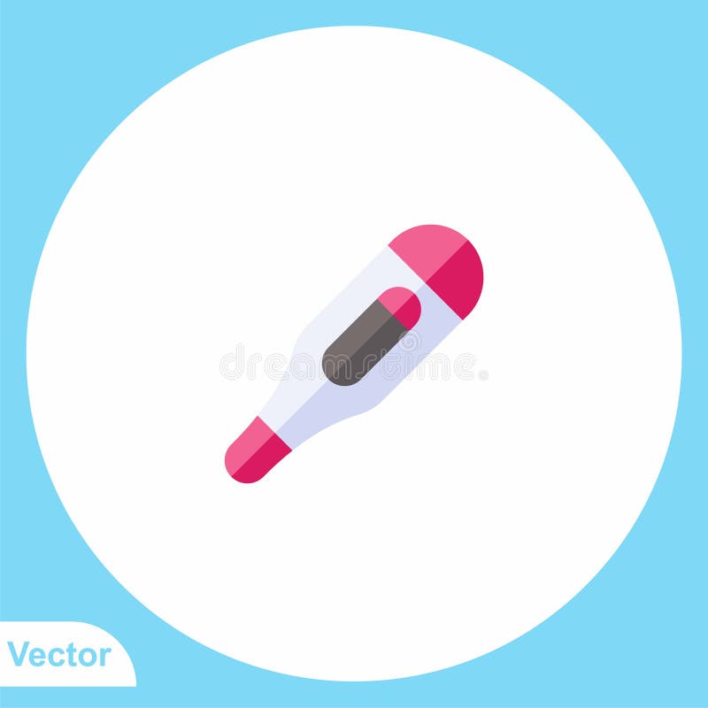 Fever Vector Icon Sign Symbol Stock Vector - Illustration of sneeze ...