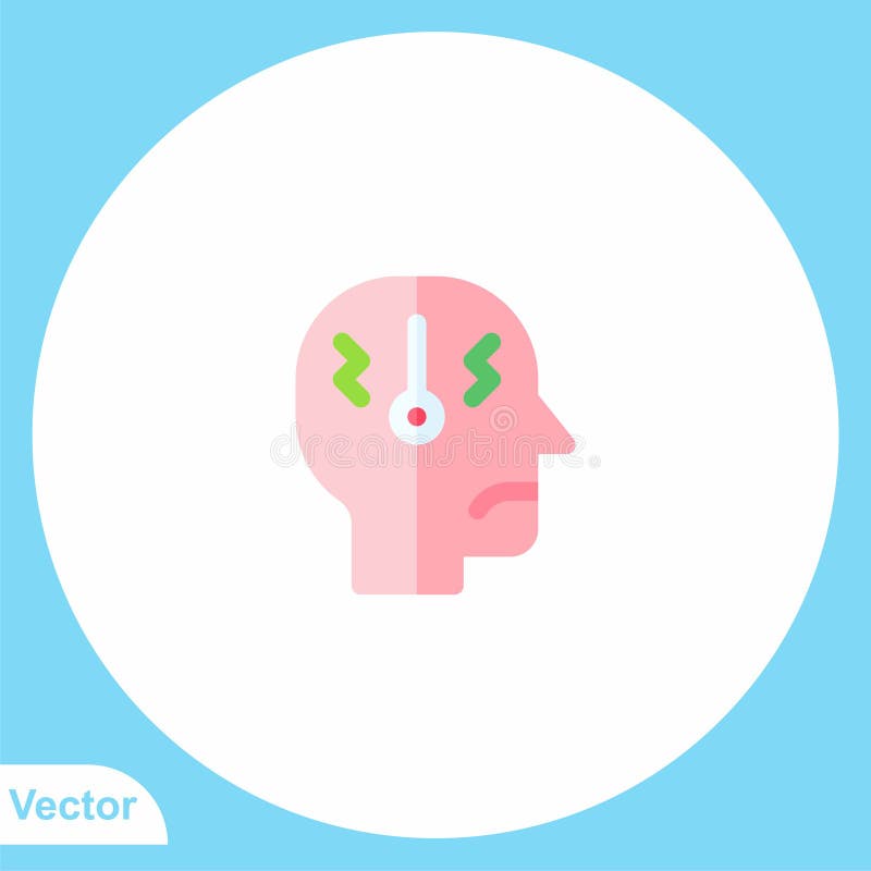 Fever Vector Icon Sign Symbol Stock Illustration - Illustration of ...