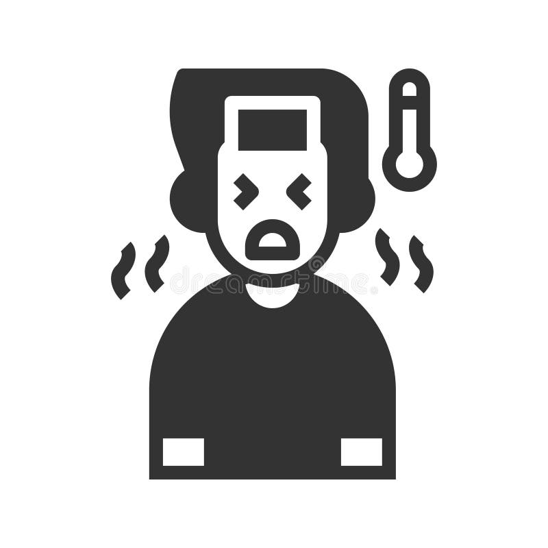 Fever Virus Icon Vector stock vector. Illustration of fever - 219217083