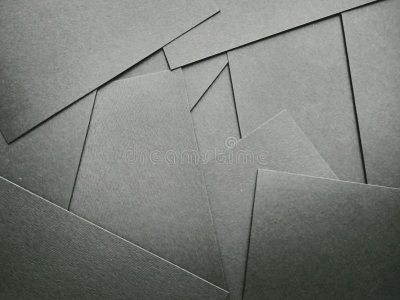 Few Black Papers Folded on Table Close Up Texture Close Up Stock Photo ...