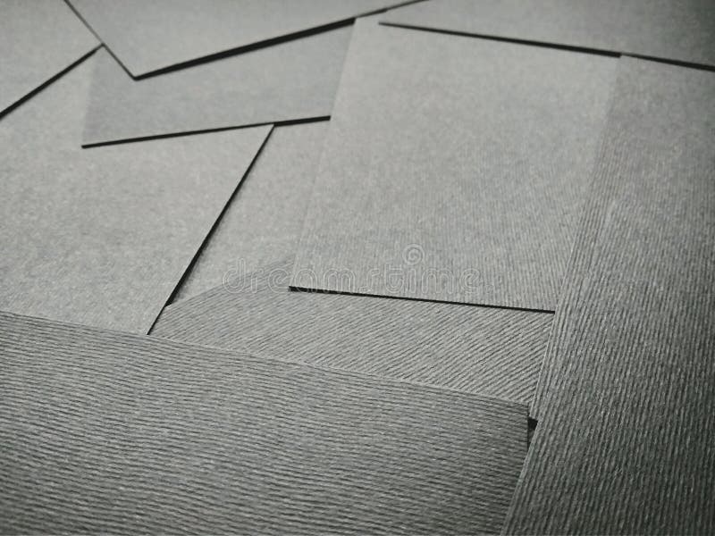 Few Black Papers Folded on Table Close Up Texture Close Up Stock Photo ...