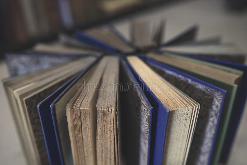 A Few Books Together Close-up Stock Photo - Image of cognition, antique ...
