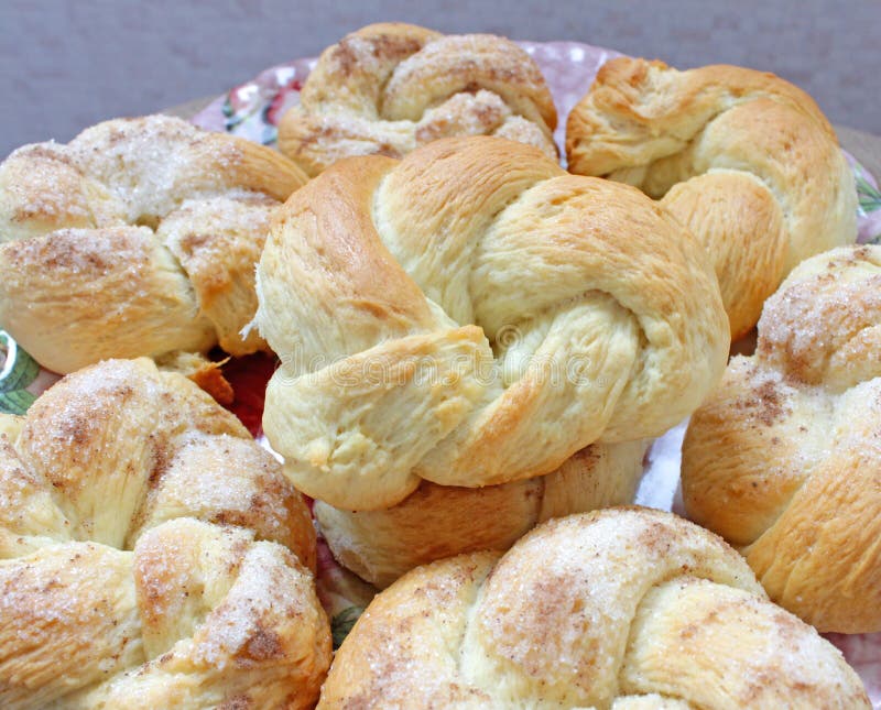 Delicious Buns Sprinkled with Sugar Stock Image - Image of bake ...