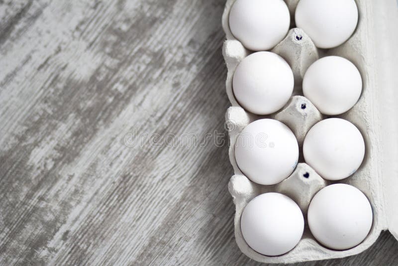 A Few Fresh Eggs in the Package Stock Photo - Image of bird, food: 90222234