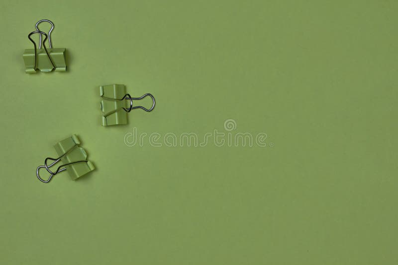A Few Paper Clips on a Colorful Background with Copy Space for Text ...