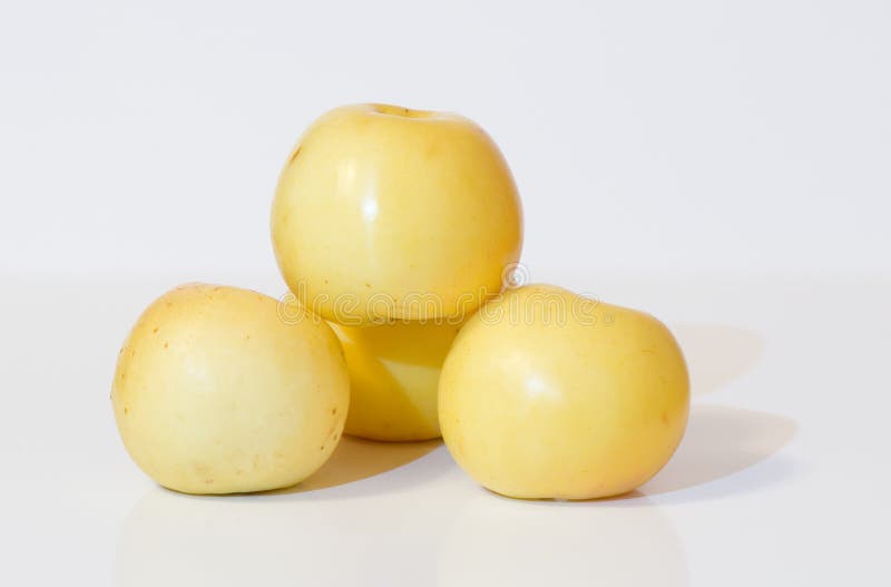 A few yellow apples stock image. Image of mature, fruit - 12402435