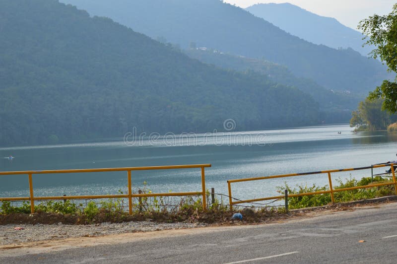 Fewa taal pokhara stock photo. Image of landscape, scenery - 57525218