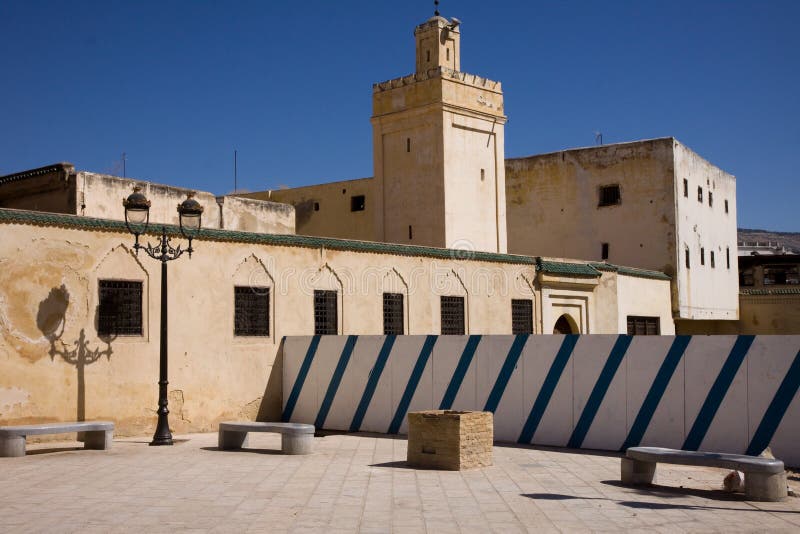 Fez building in morocco stock image. Image of mosque - 74174187