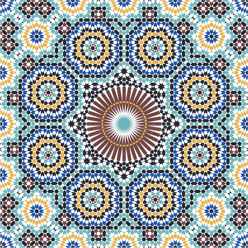 Fez Complex Seamless Pattern Stock Illustration - Illustration of clip ...