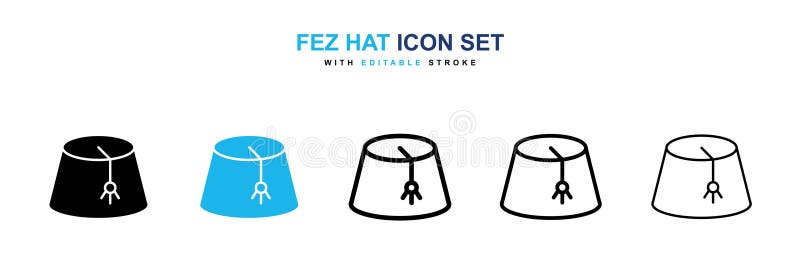 Fez hat icon vector stock illustration. Illustration of tarboosh ...