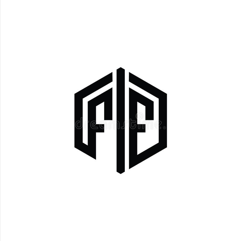 JS Letter Logo Monogram Hexagon Shape with Connect Outline Design Template Stock Image - Image ...
