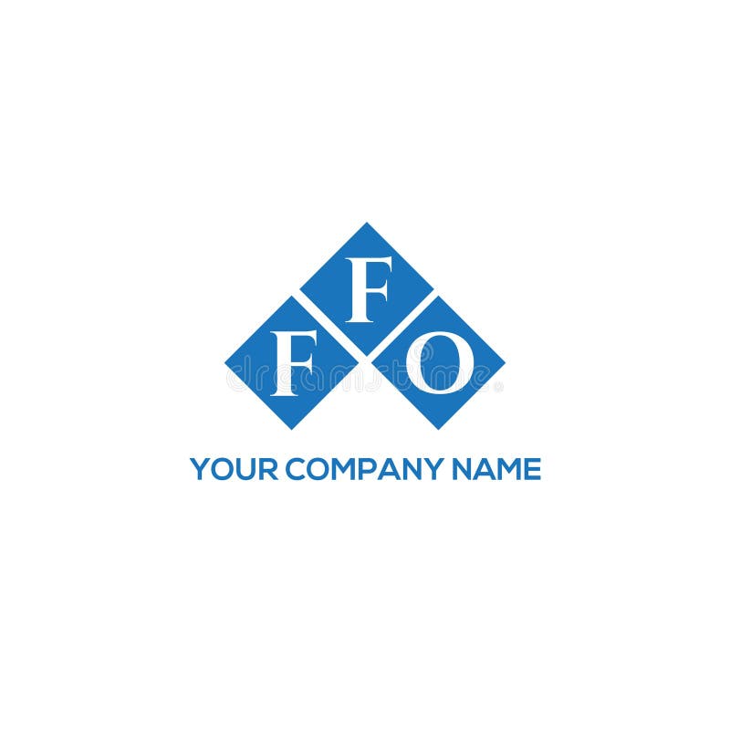 FFO Letter Logo Design on WHITE Background. FFO Creative Initials ...