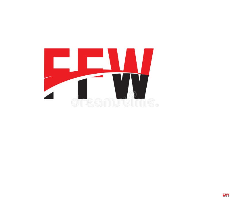 FFW Letter Initial Logo Design Vector Illustration Stock Vector ...