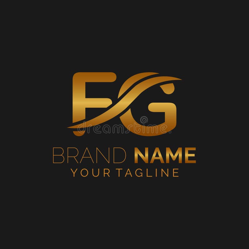 FG logo design. stock illustration. Illustration of abstract - 364520220