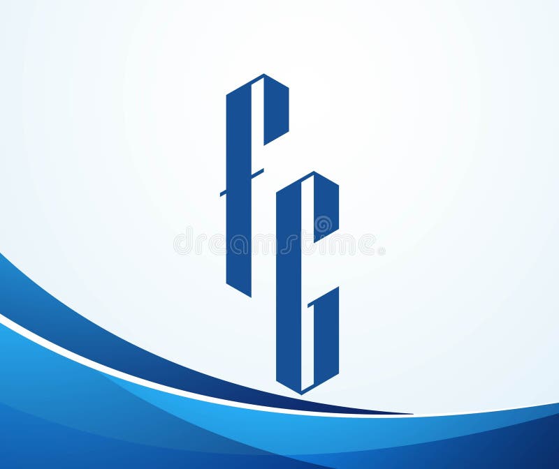 FG Alphabet Letter Logo Design Template Elements Stock Vector ...