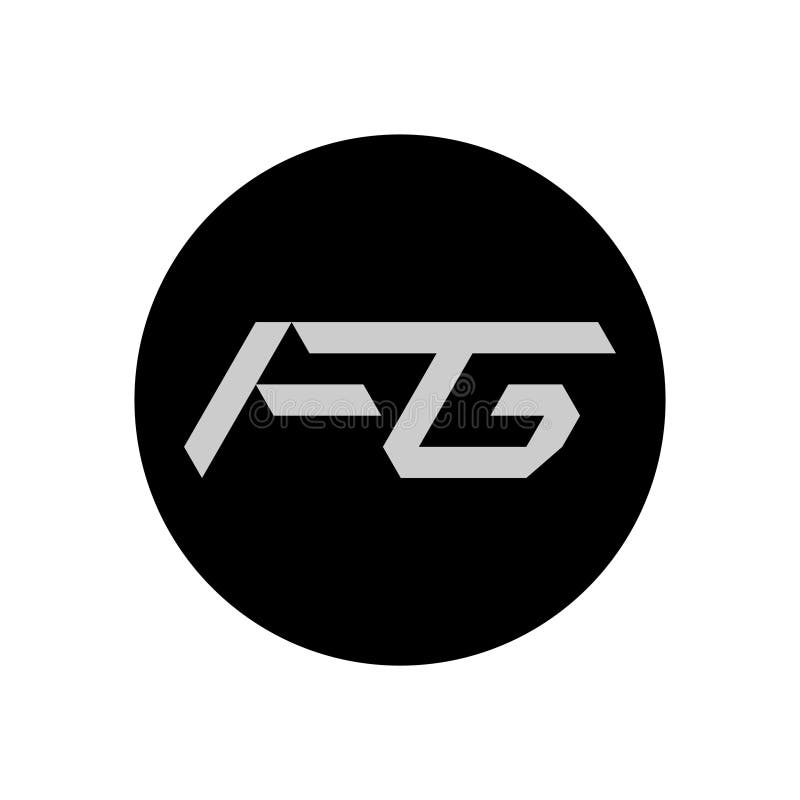 FG Letter Logo Design with Simple Style Stock Vector - Illustration of ...