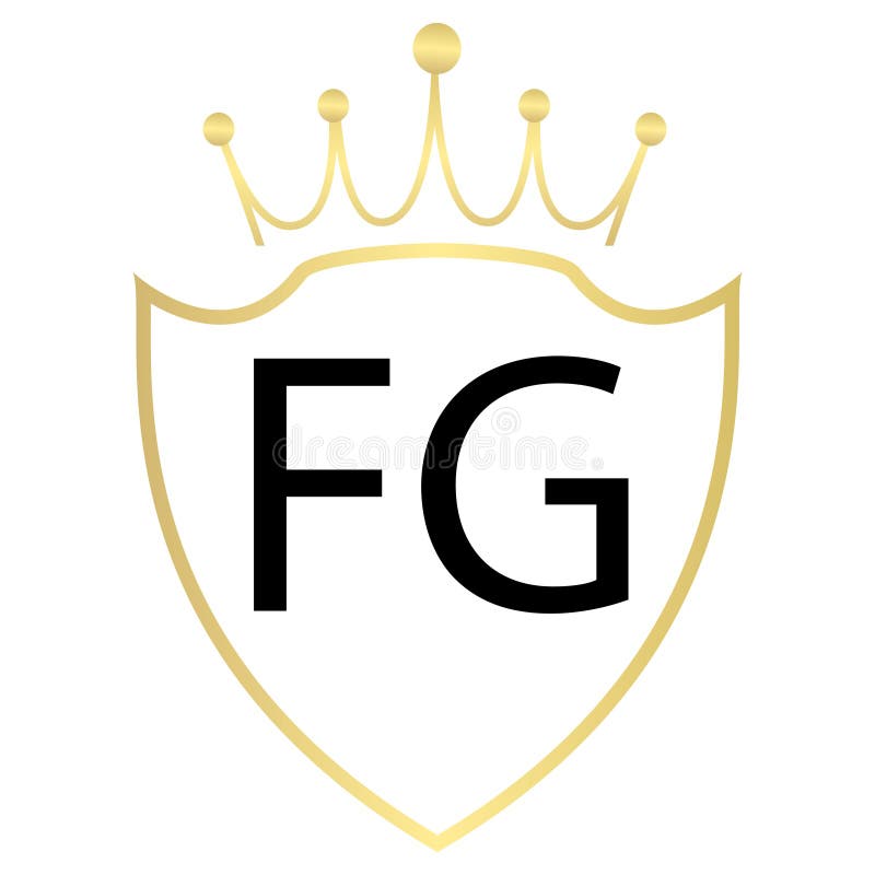 FG Letter Logo Design with Simple Style Stock Vector - Illustration of ...