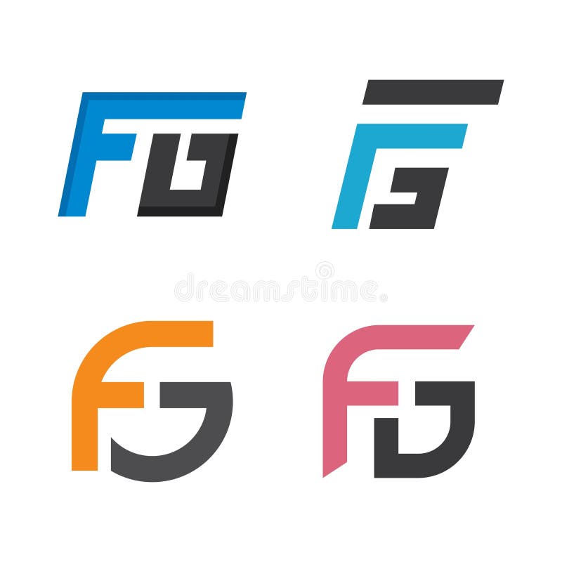 Fg Letter Symbol Icon Design. Fg Initial Letter Icon, Sign of Fg Letter ...