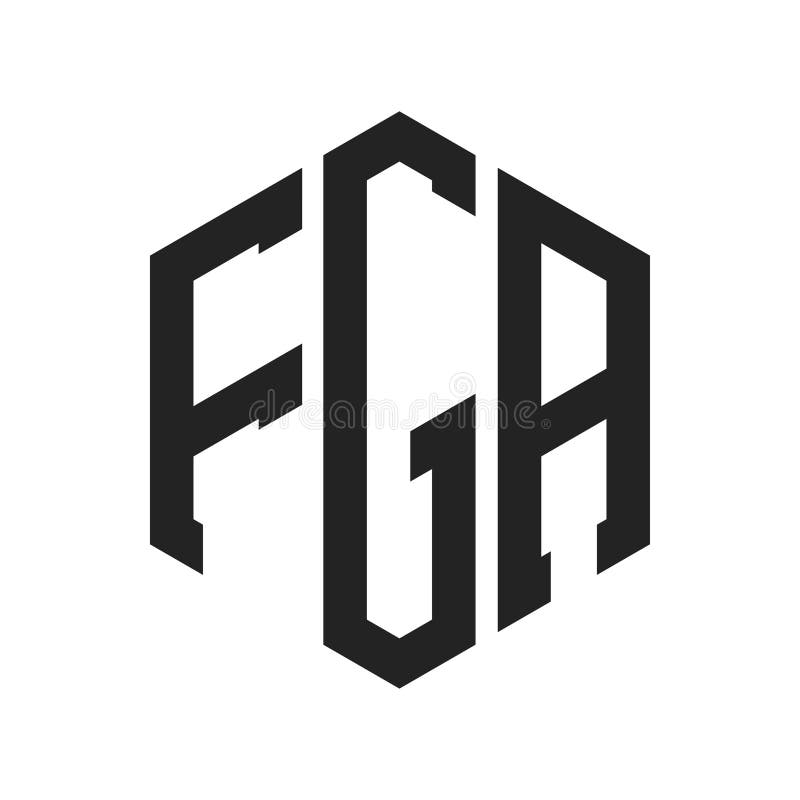 FGA Logo Design. Initial Letter FGA Monogram Logo Using Hexagon Shape ...
