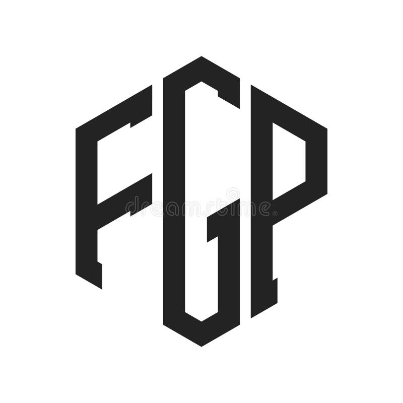 FGP Logo Design. Initial Letter FGP Monogram Logo Using Hexagon Shape ...