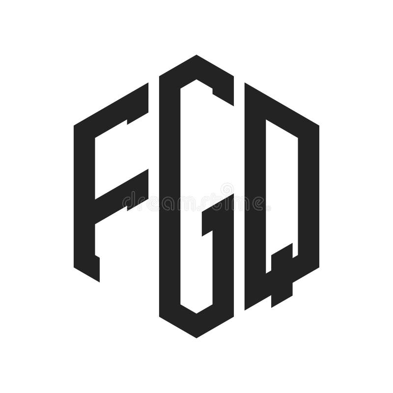 FGQ Logo Design. Initial Letter FGQ Monogram Logo Using Hexagon Shape ...